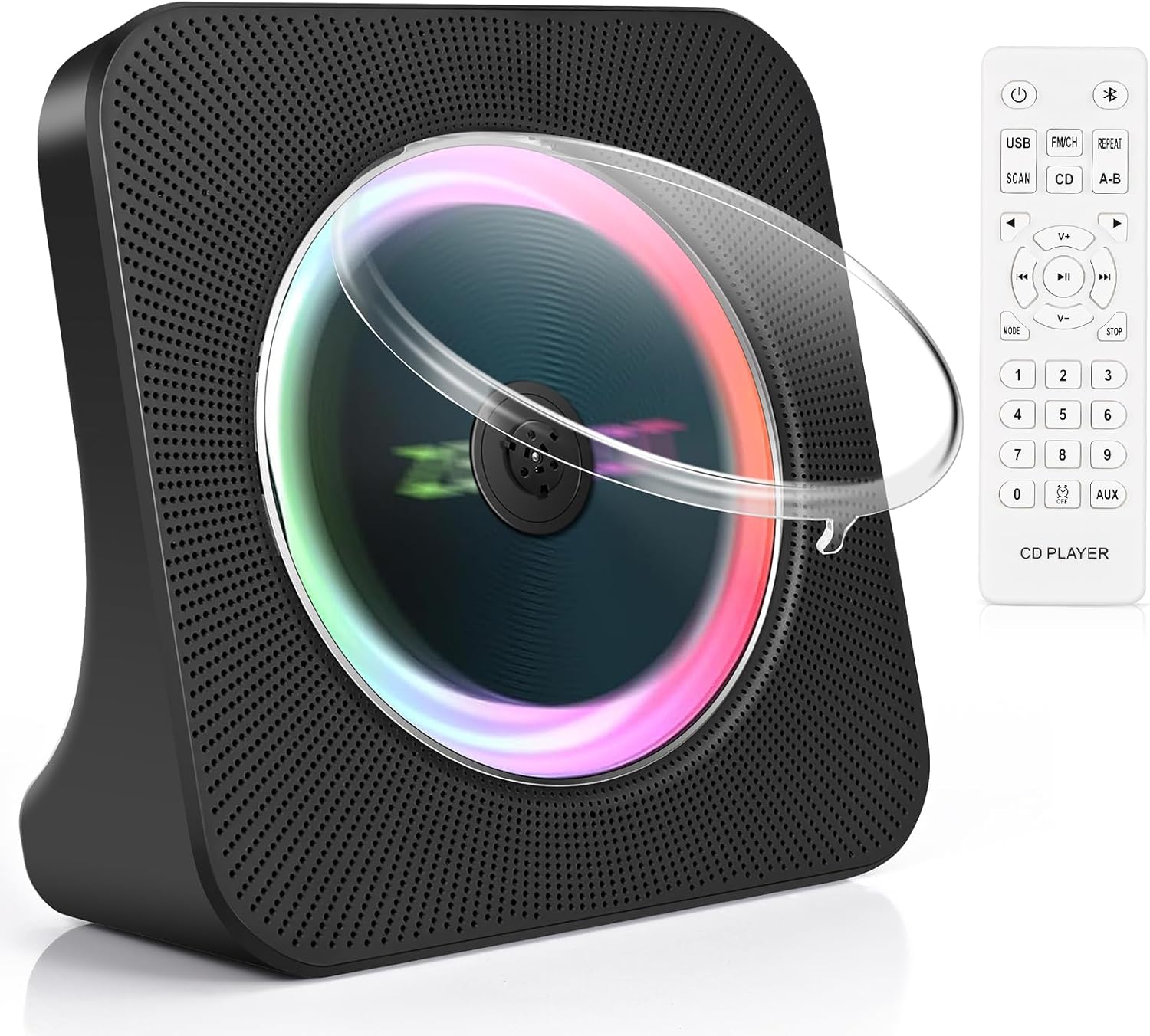 Reproductor de CD portátil con Bluetooth, reproductor de CD de ...