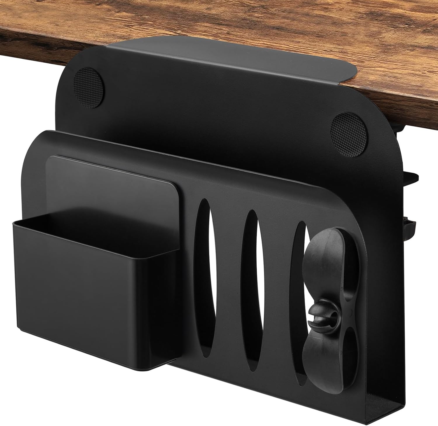 AnExer Desk Side Storage - Hanging Desk Organizer with Cable Management ...