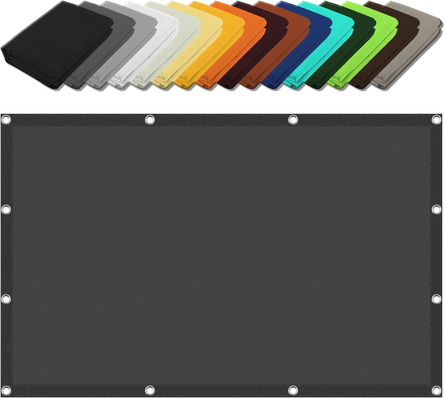 Rectangular Sun Shade Sail 2.7x3.8m 98% UV Protection Outdoor Canopy ...