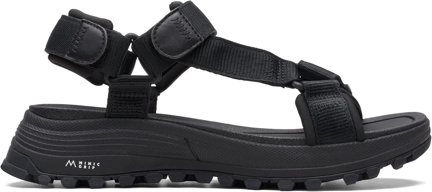 Clarks Atl Trek Sport Textile Sandals In Black: Amazon.co.uk: Fashion