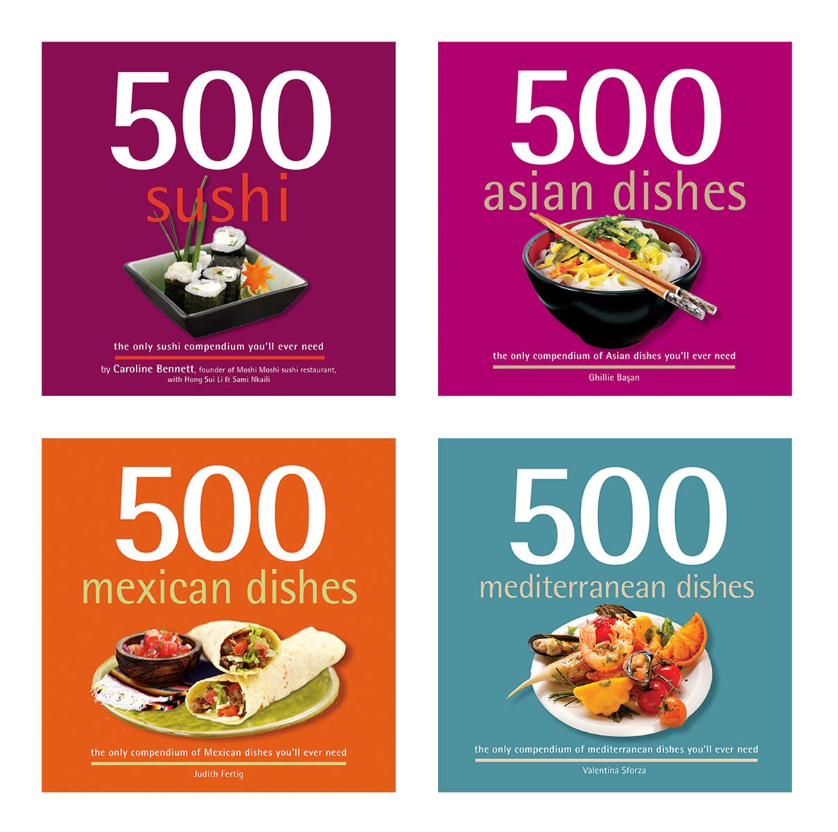 International Cookbook Set: 4 Cookbooks in Assortment, 2,000 Recipes ...