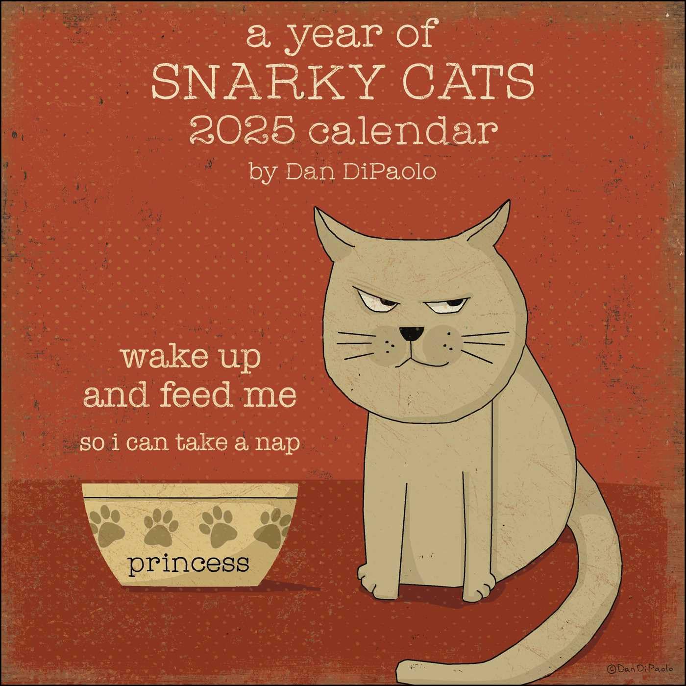 Amazon | A Year of Snarky Cats 2025 Wall Calendar | DiPaolo, Dan | Cats