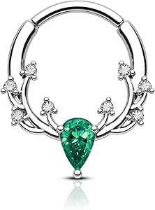 Amazon.com: COCHARM Christmas Antlers Septum Rings 16G Septum Jewelry ...