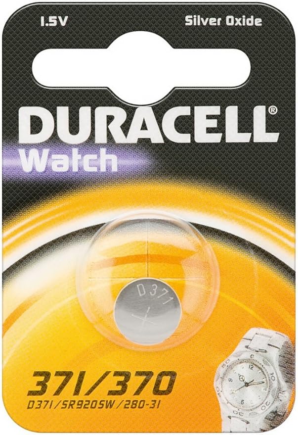 Duracell 371/370 SR920SW 280-31 1.55v Silver Oxide Watch Battery ...