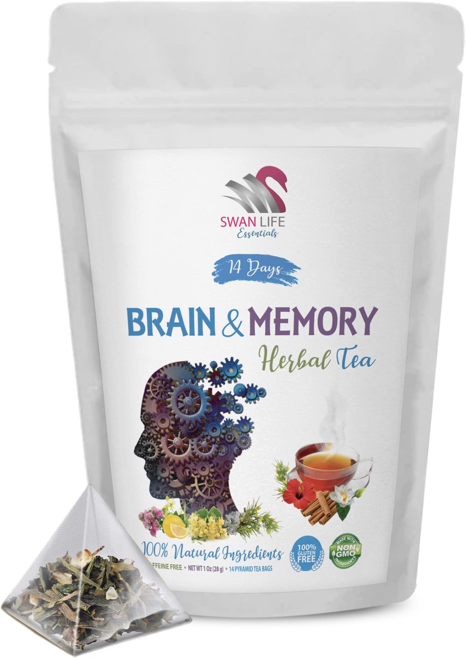 Amazon.com : brain boost green tea - BRAIN AND MEMORY TEA HERBAL 14 ...