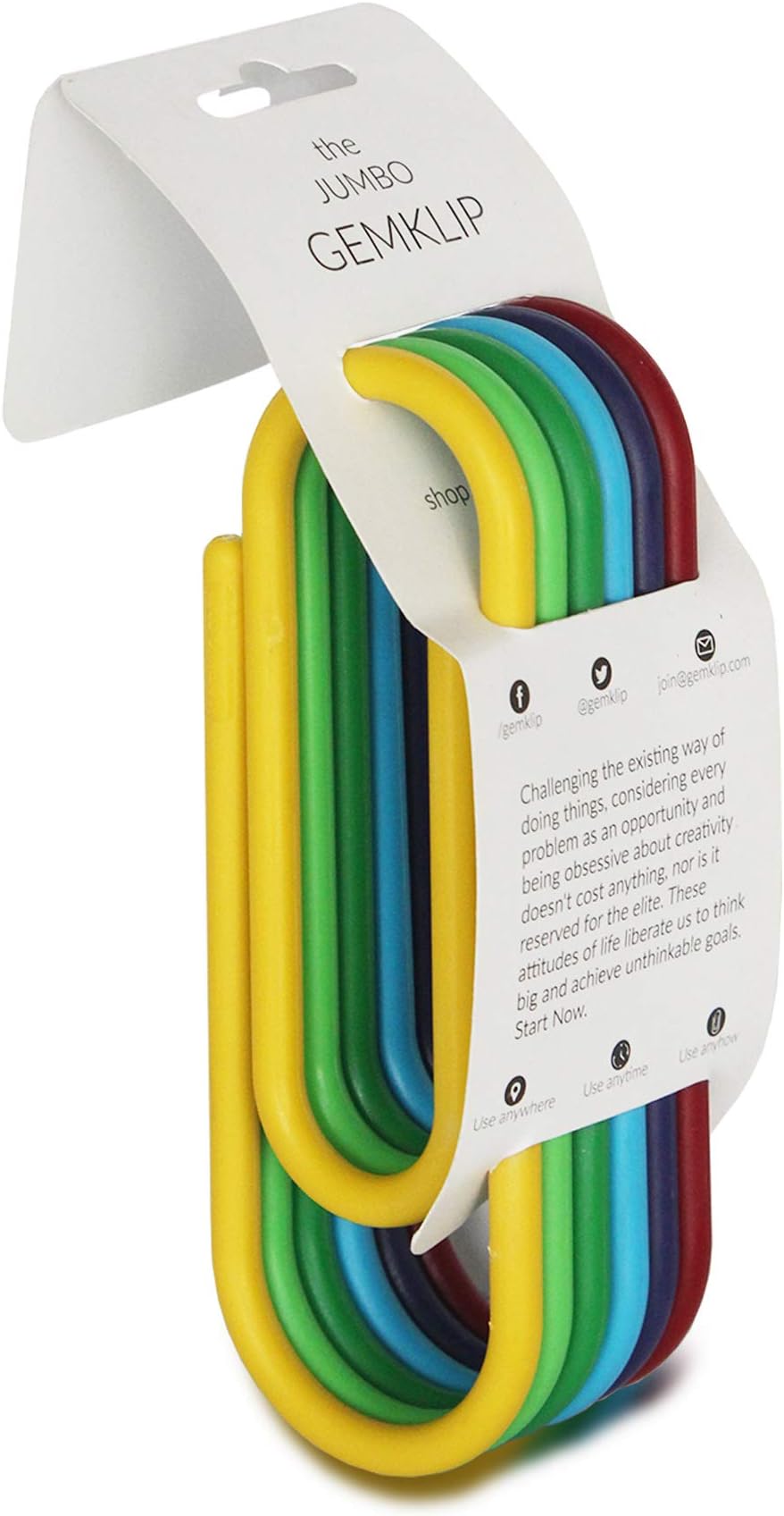 Jumbo Gemklip - Super Sized Large Paper Clips/Gemclips (Set of 6 ...