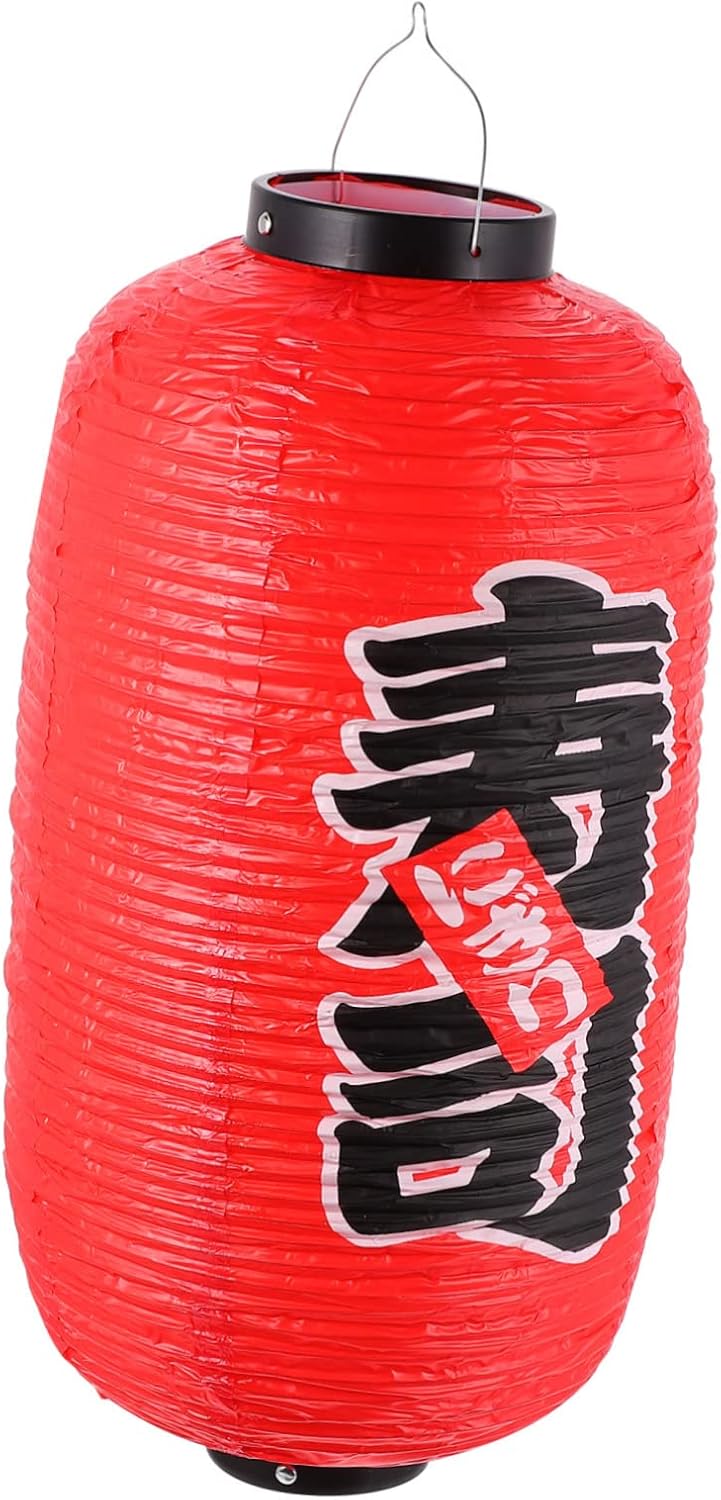 Traditional Japanese Style Red Silk Hanging Sushi Bar Lantern ...