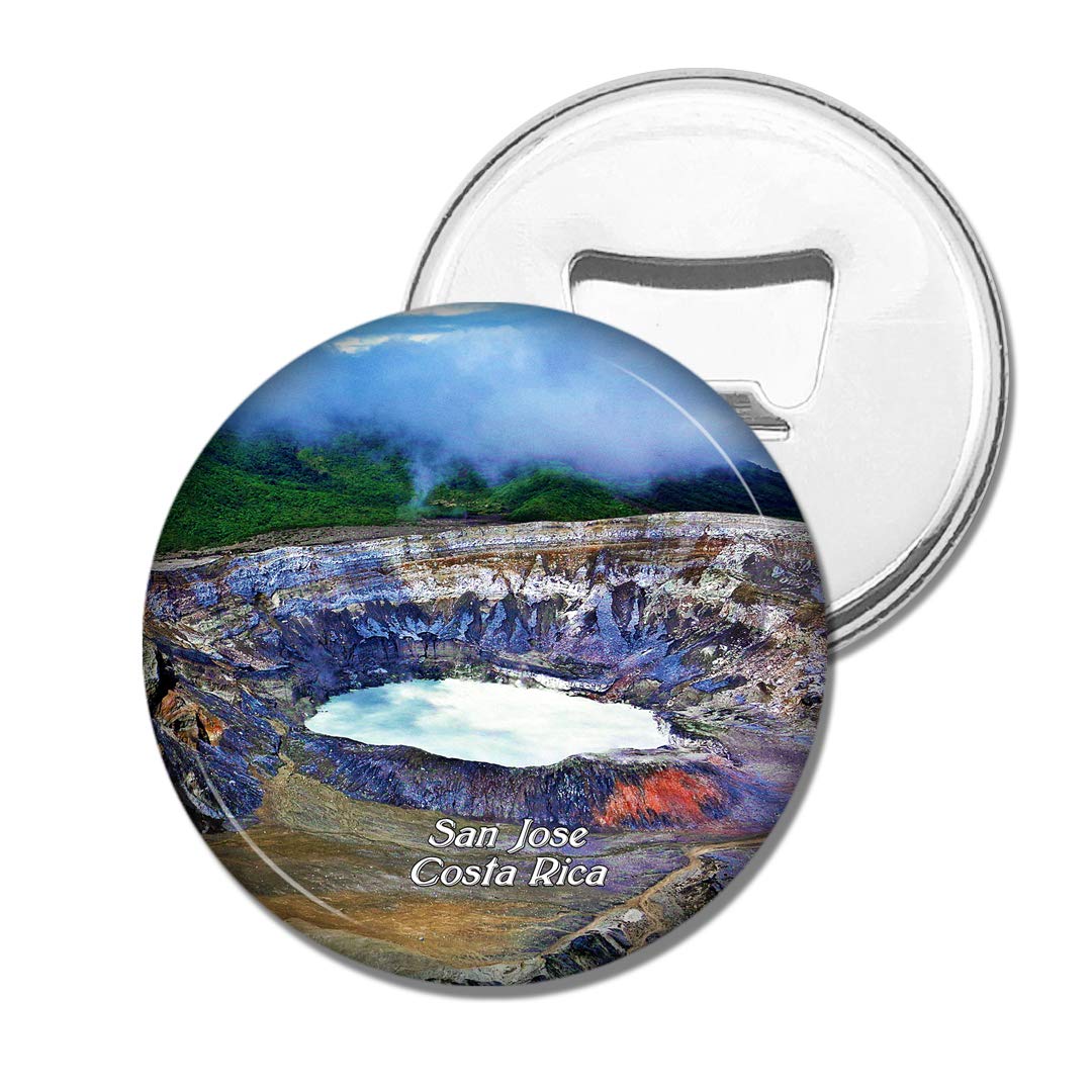 Weekino Refrigerator Magnets Costa Rica Poas Volcano San Jose Bottle ...