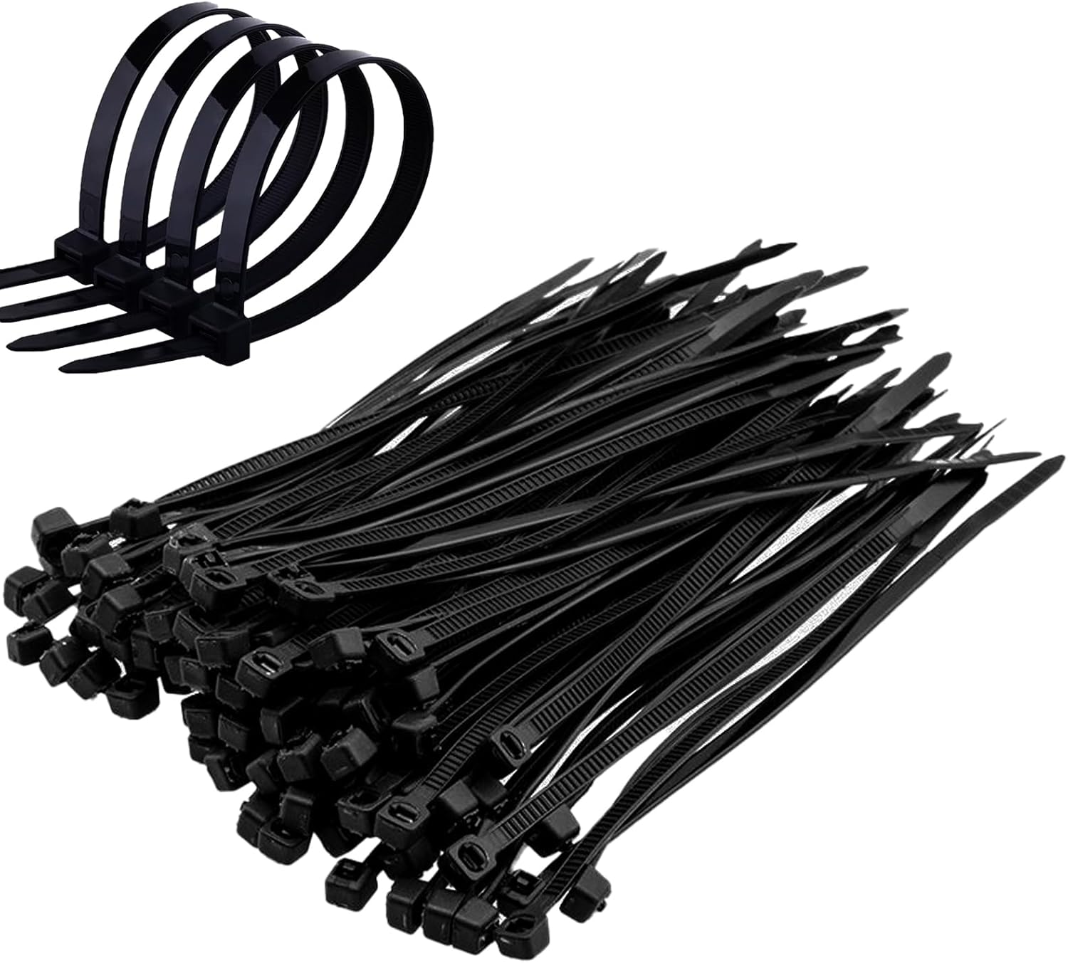 Amazon.com: Zip Ties,1000 pcs Black Zip Cable Ties,Zip Ties Heavy Duty ...