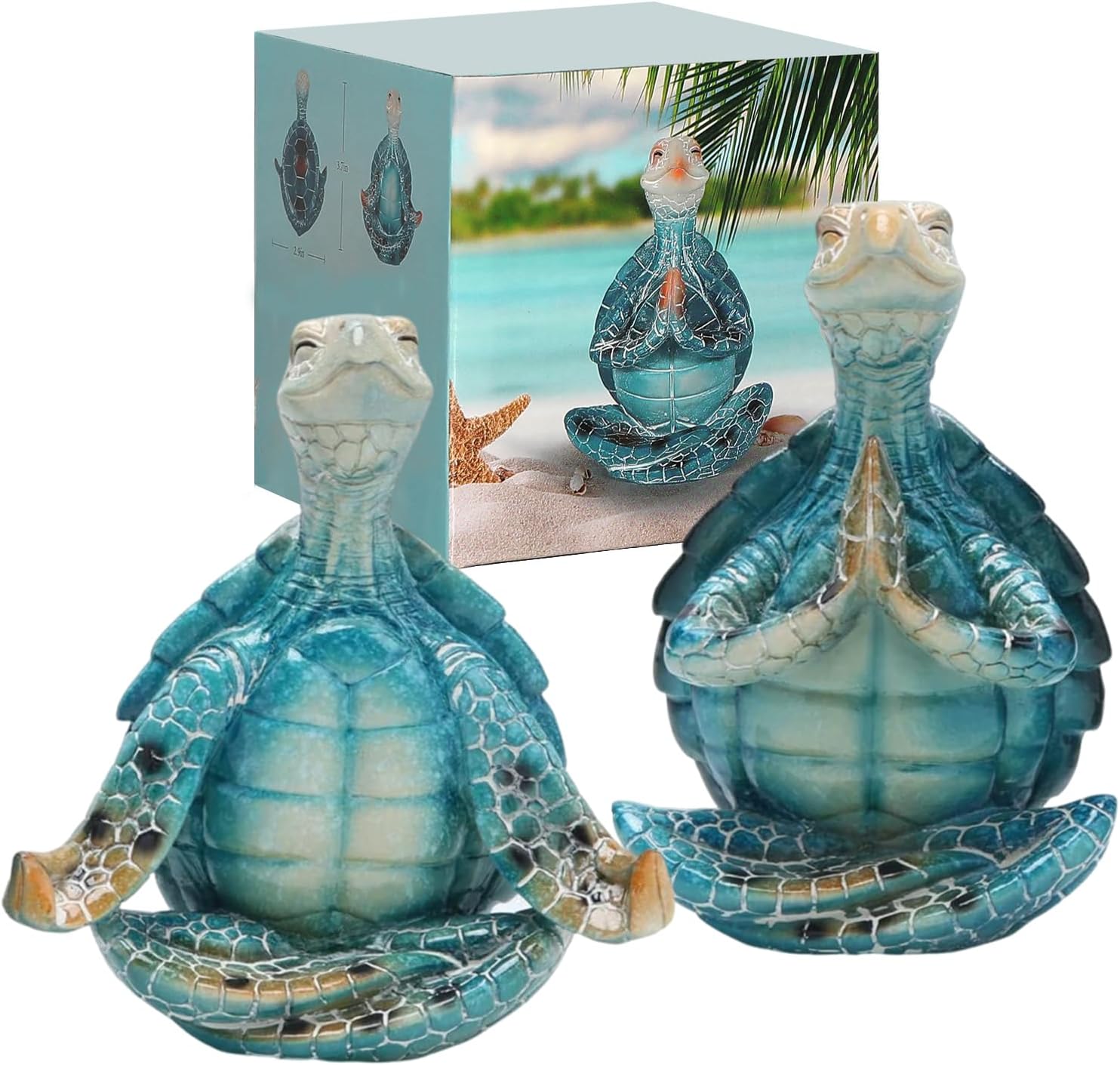 Amazon.com: Sea Turtle Meditation Yoga Decor, Coastal Beach Decorations ...