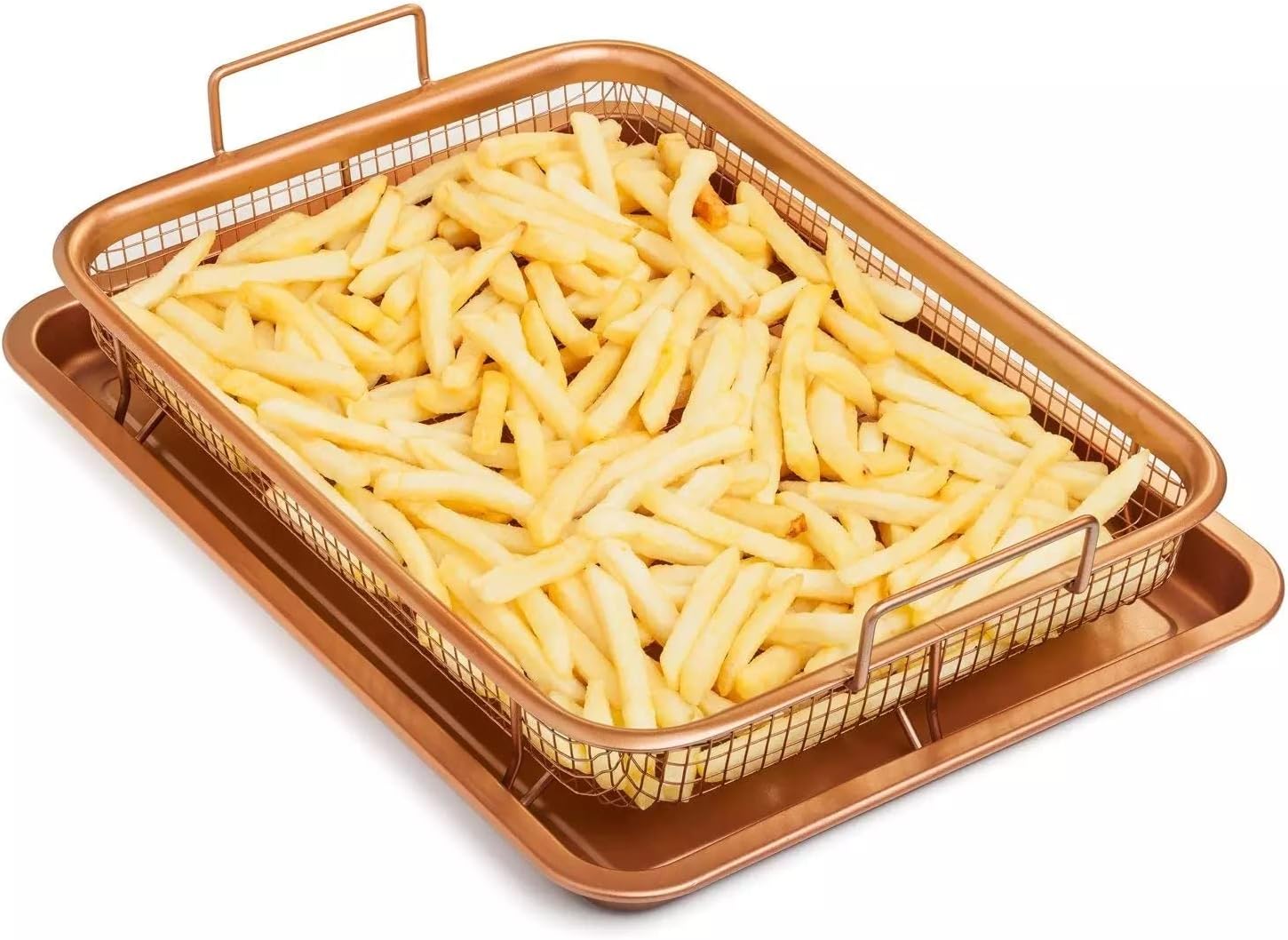 Duffy® Copper Crisper Tray Non-Stick Oven Baking Tray with Elevated ...