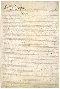 Amazon.com: U.S. Constitution (First Page) Art Poster Print, 13 x 19in ...