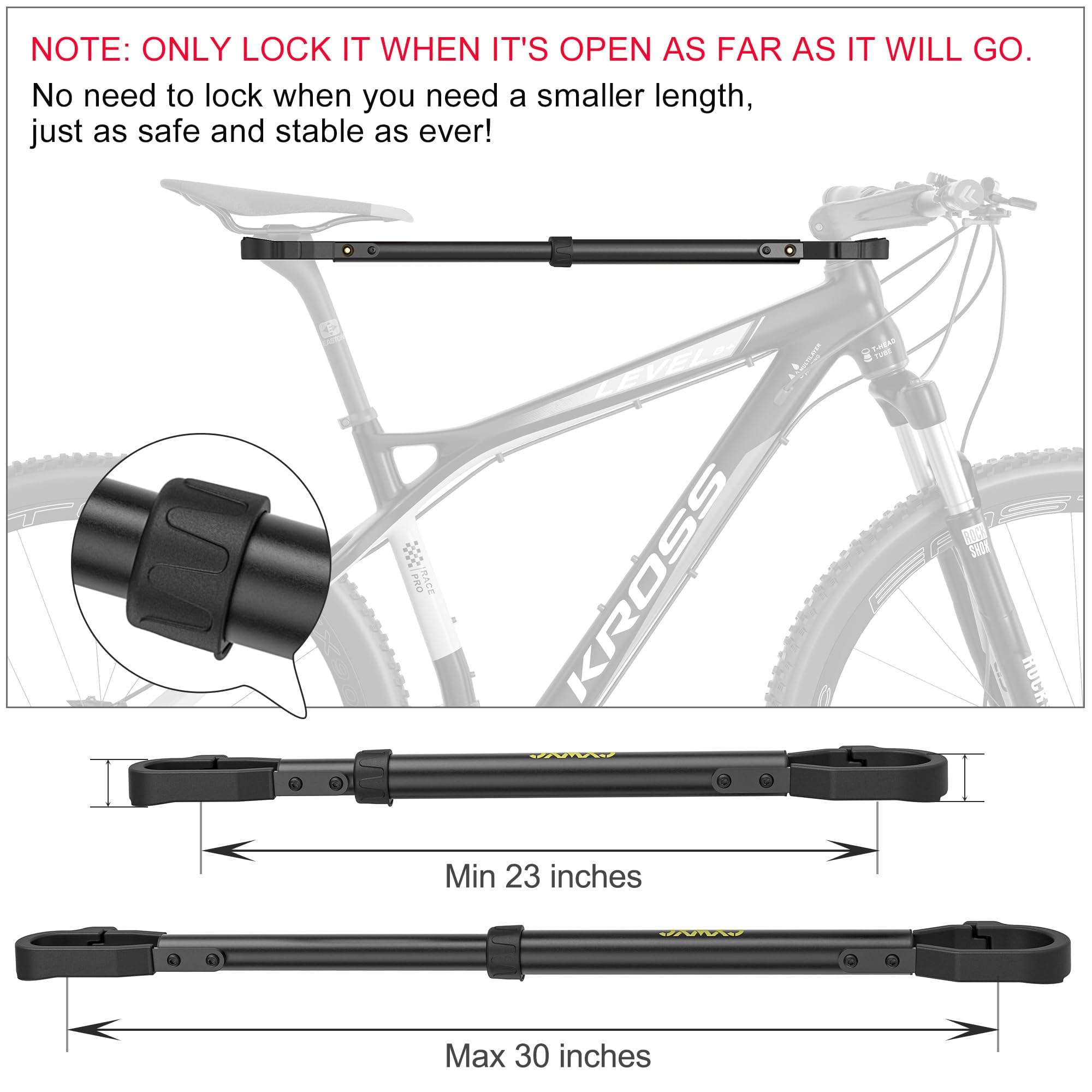Snapklik.com : Bike Crossbar Adapter For Bike Rack