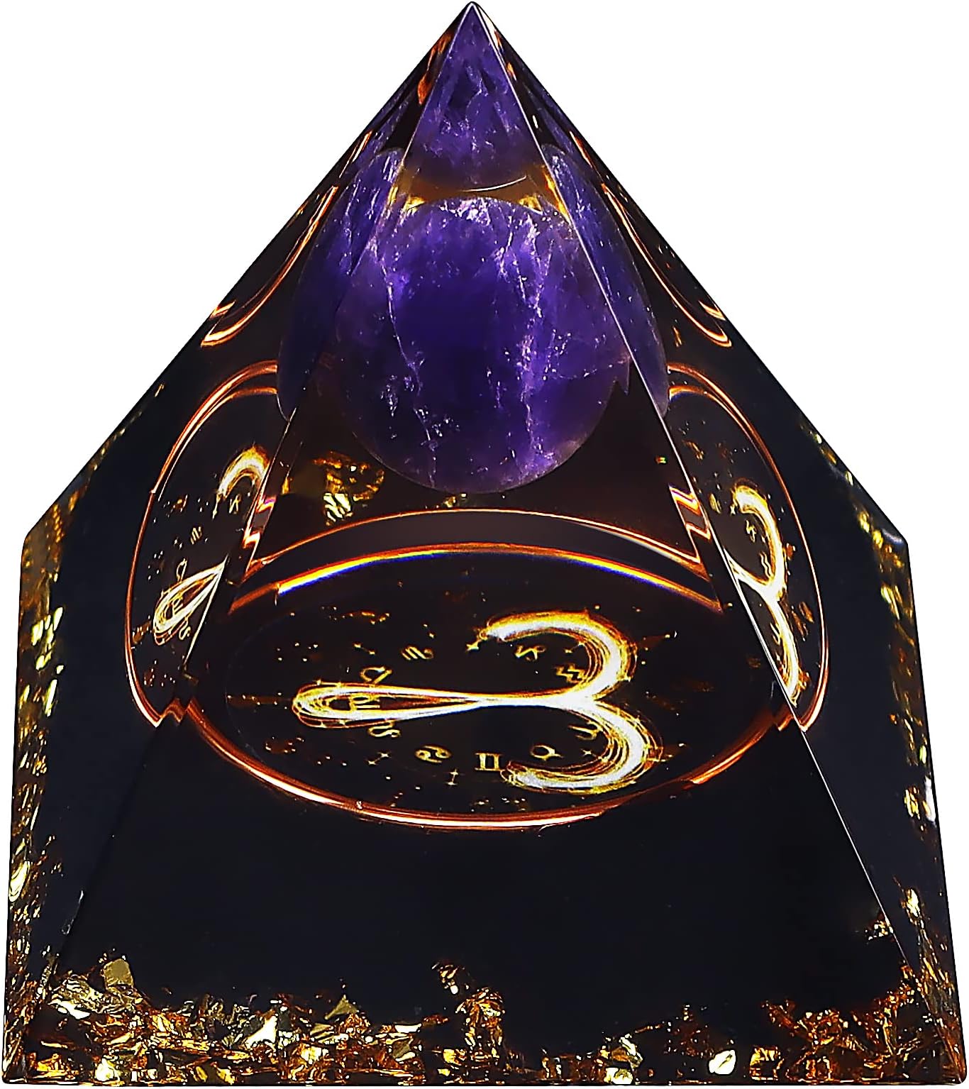 Amazon.com: Healing Crystals Orgone Pyramid Gifts for Women, Pyrite ...