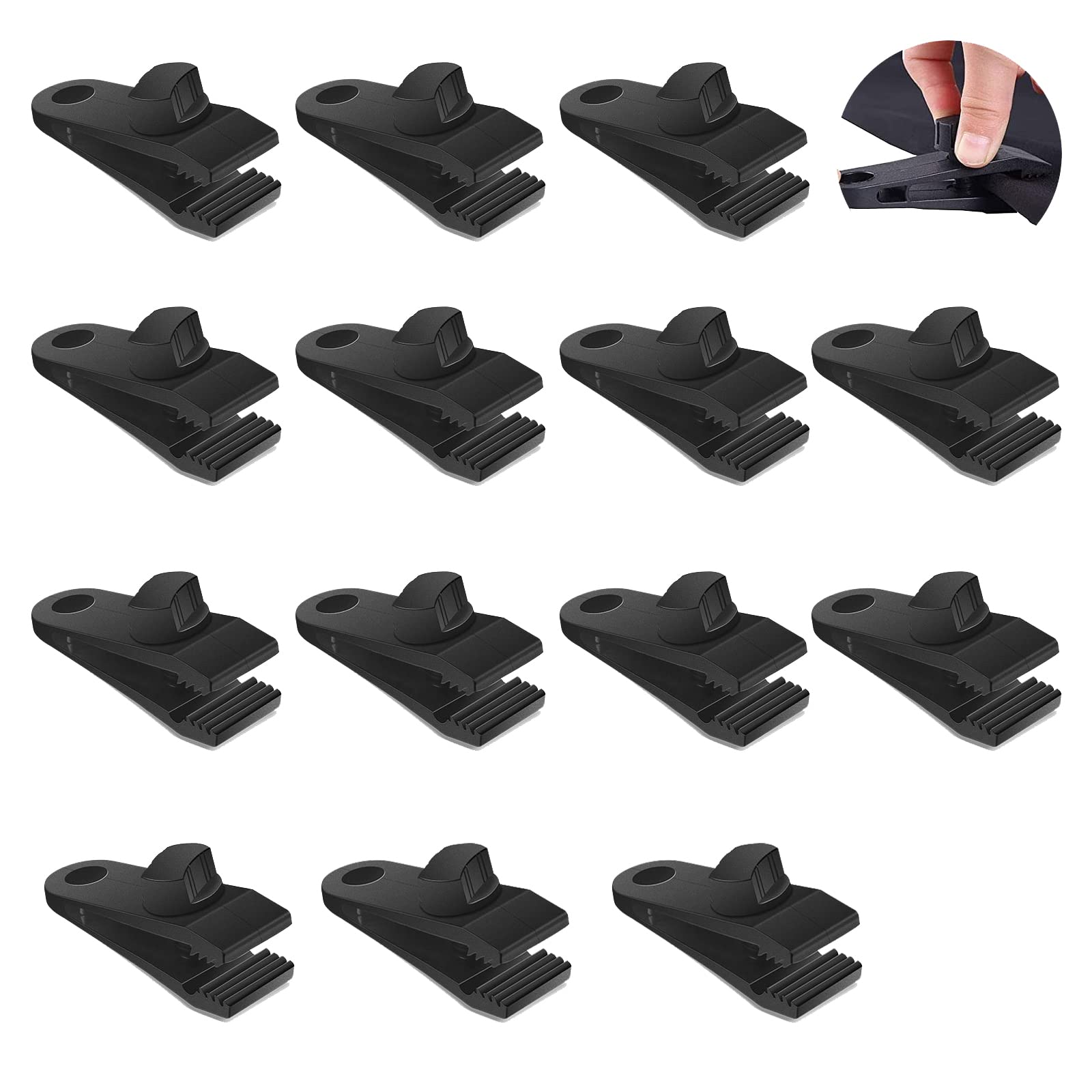 Buy Tarp Clips Heavy Duty Lock Grip,Pool Cover Clips 15 Pack Tarp ...