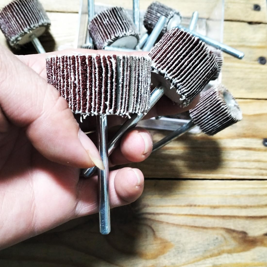 Snapklik.com : JUNLIXN 14 Pcs 90mm Extra Long Flap Wheels Sander ...