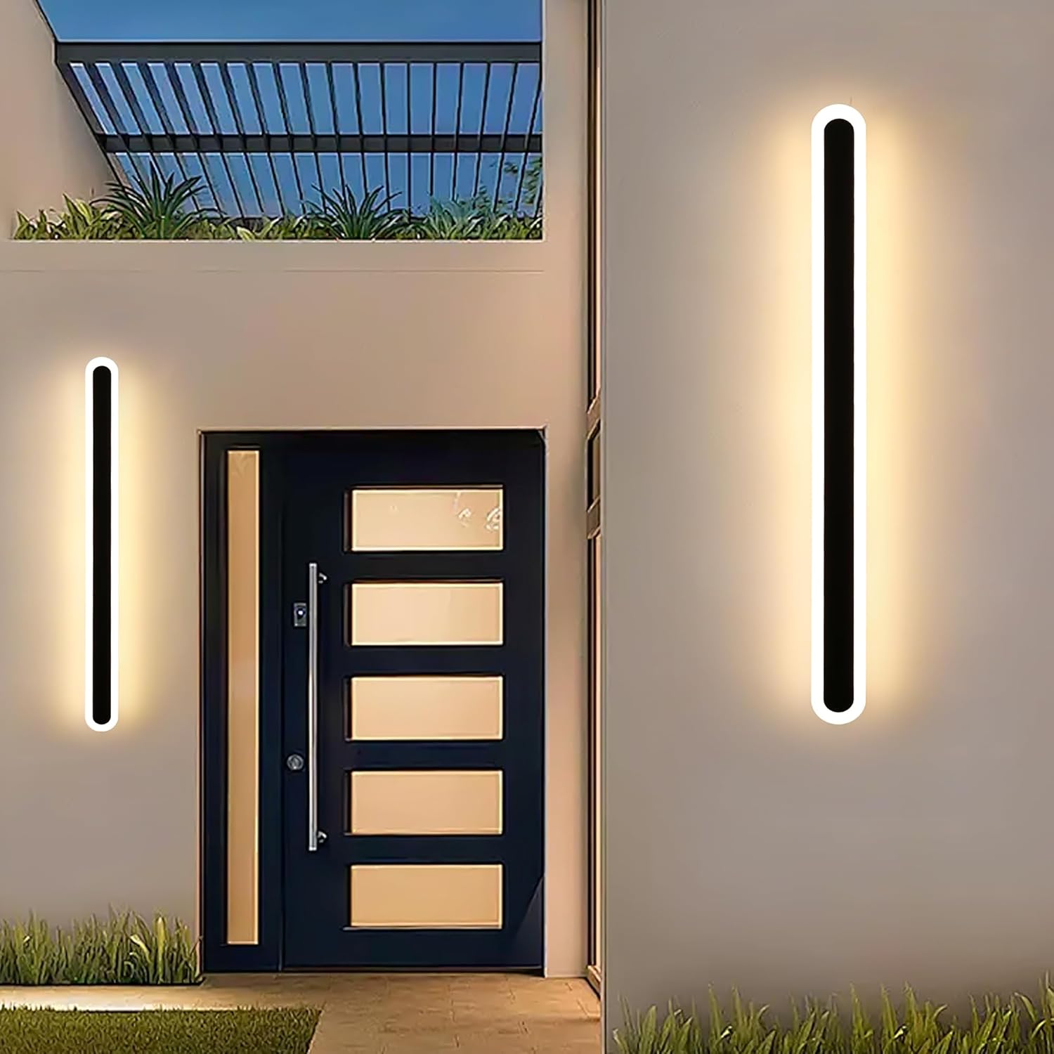 SOGOTING 2-Pack 40in Long Outdoor Modern LED Wall Light, 30W IP65 ...