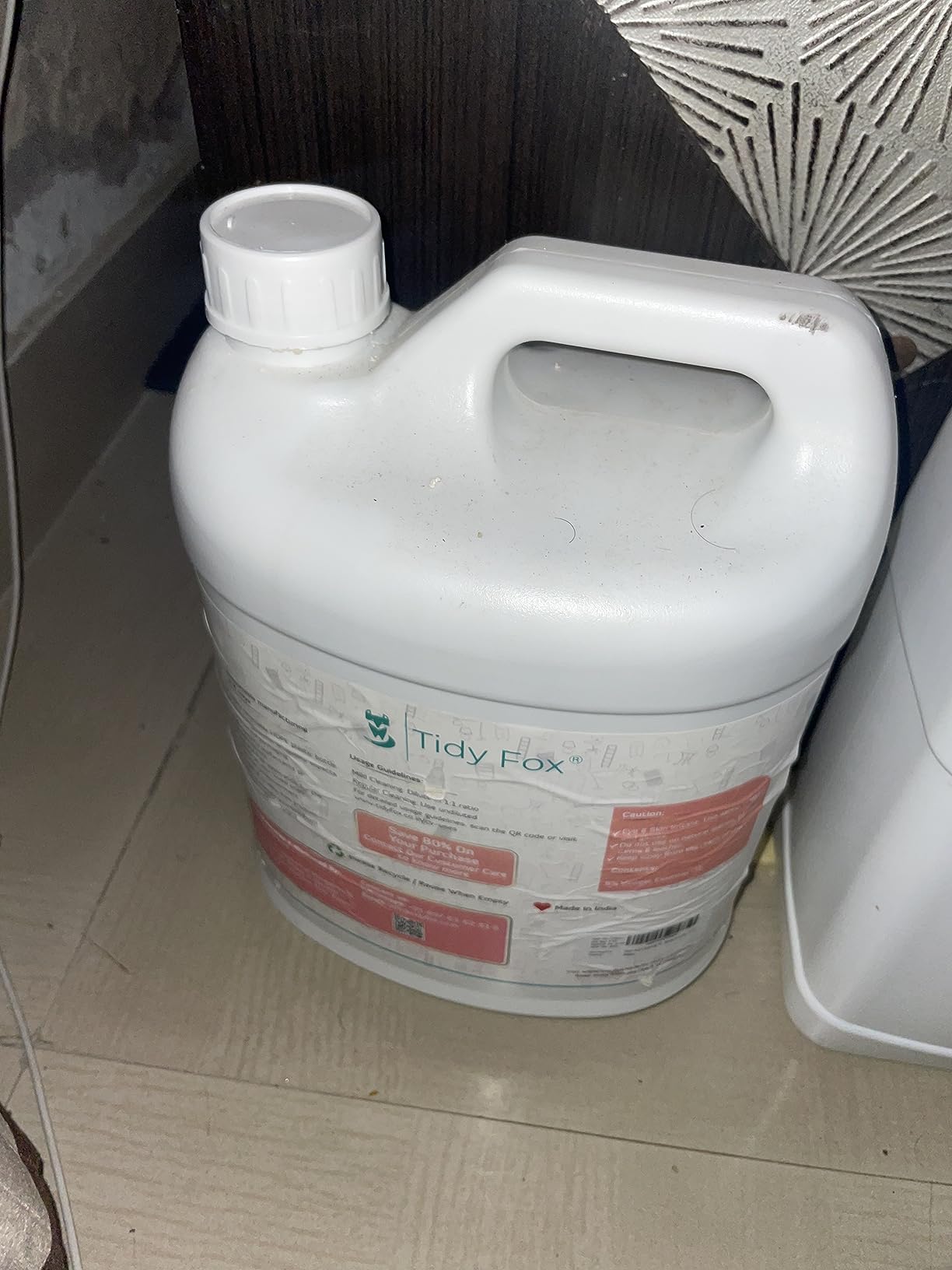 TIDY FOX Vinegar for Cleaning / 20% Concentrate/Synthetic/White/Made In ...