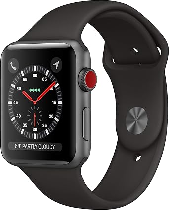 Amazon.com: Apple Watch Series 3 (GPS + Cellular, 42mm) - Space Gray ...