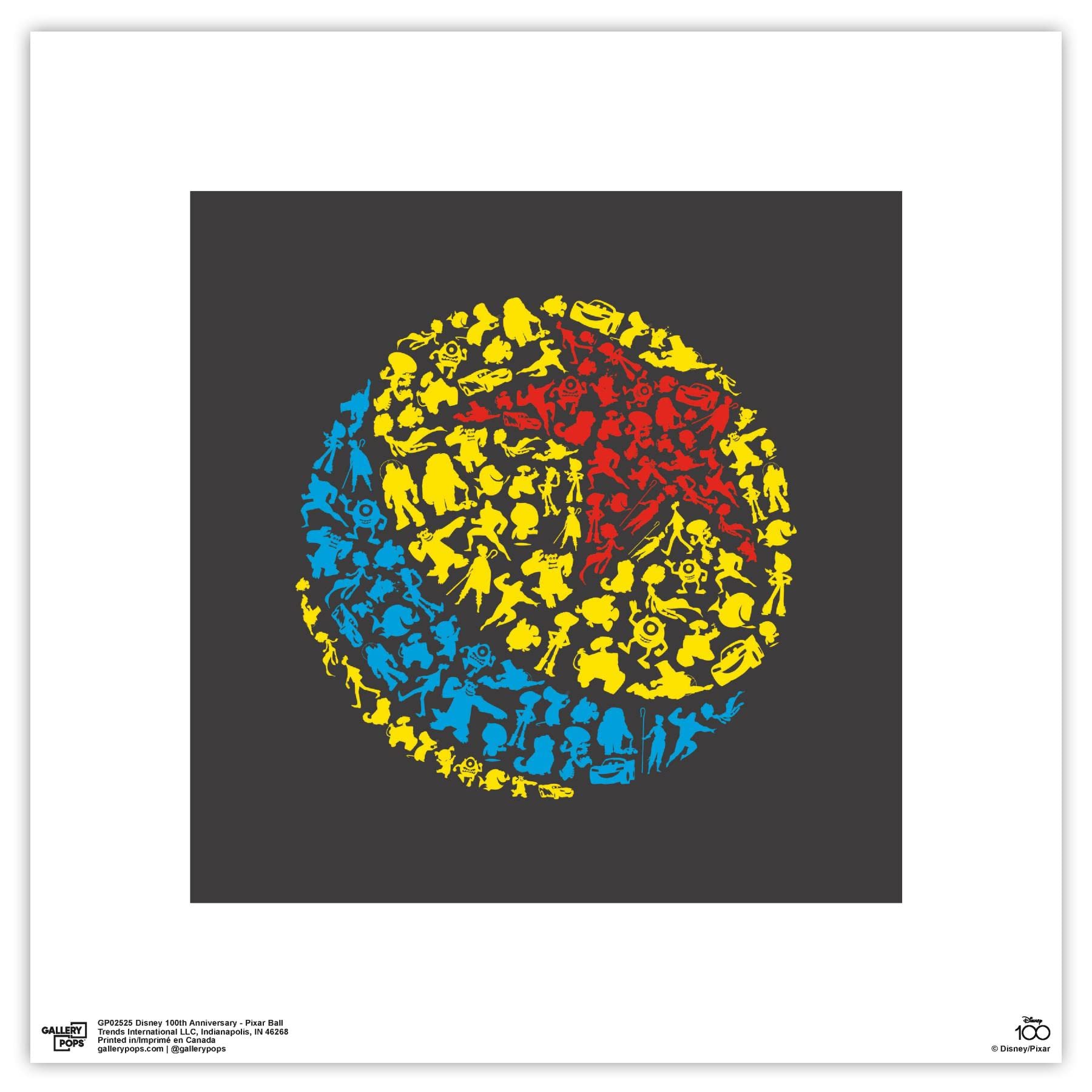 Pixar Ball Drawing Wallpaper Disney Cinderella Art Print A4, Poster,