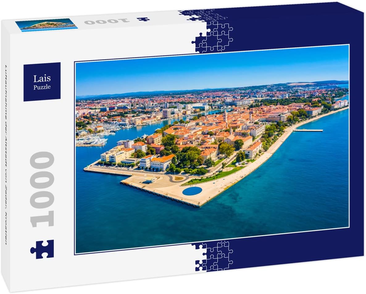 Lais Puzzle Luftaufnahme der Altstadt von Zadar, Kroatien 1000 Teile ...