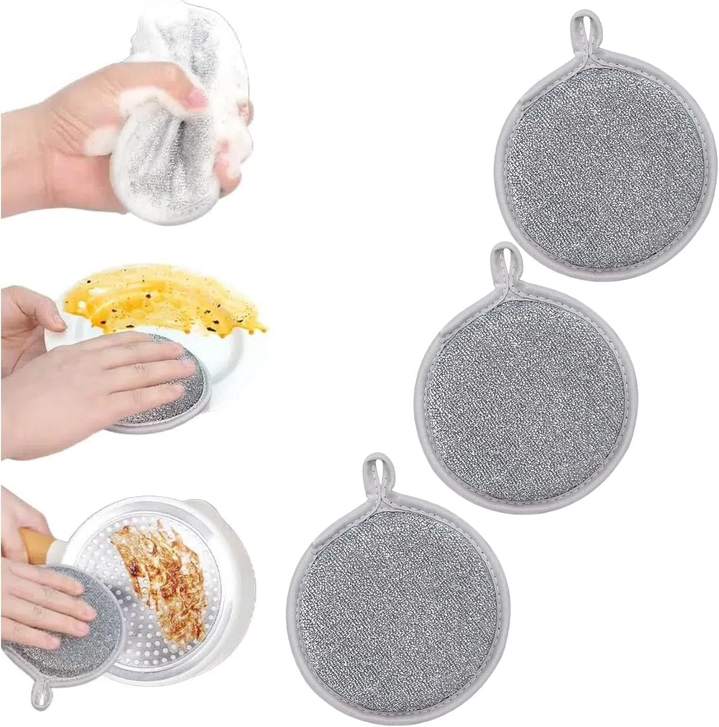 Amazon.com: MONEBI Wire Dishwashing Rag, 2024 Upgraded Multipurpose ...