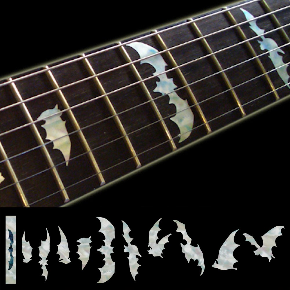 Fretboard Markers Inlay Sticker Decals for Guitar & Bass - Bat Wing ...