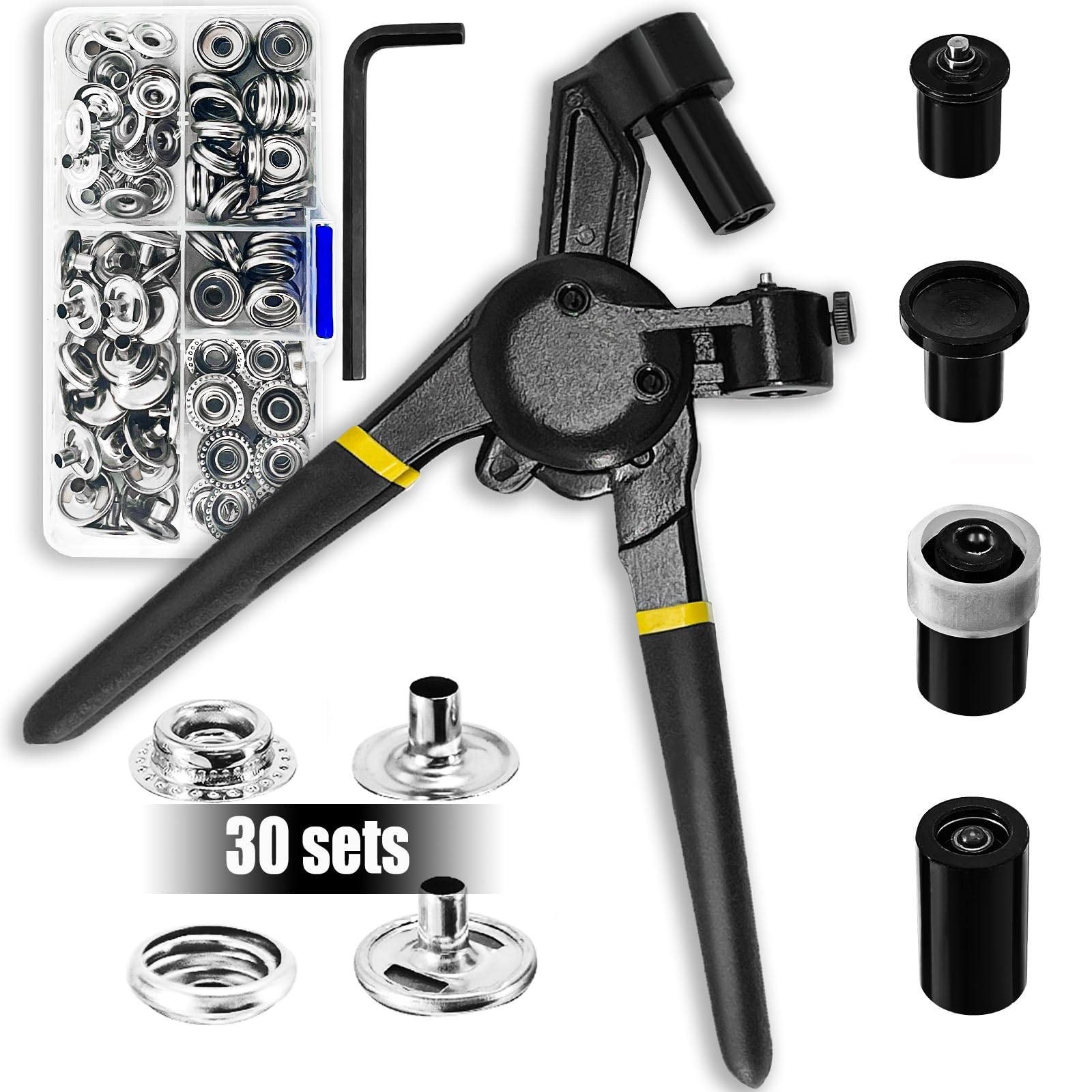 Amazon.com: Loyala Heavy Duty Snap Fastener Tool, Upgraded Version Snap ...