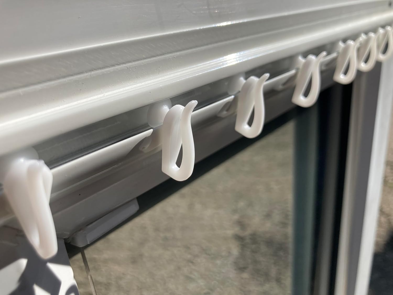 Motorhome Caravan Curtain Track Slim Thin - Wall/Face Fix - Sizes 50cm ...