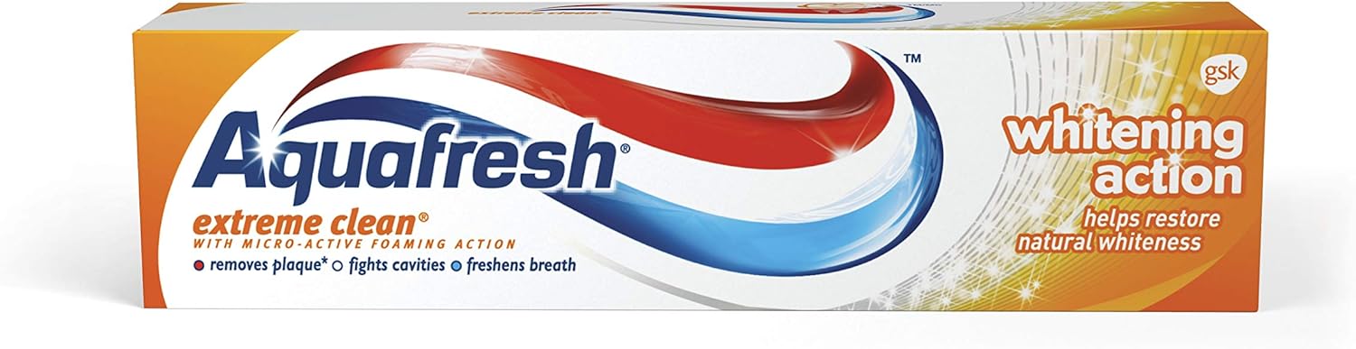 Amazon.com : Aquafresh Extreme Clean Powder White Toothpaste, 90ml ...