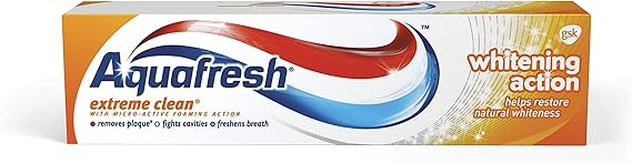 Amazon.com : Aquafresh Extreme Clean Powder White Toothpaste, 90ml ...