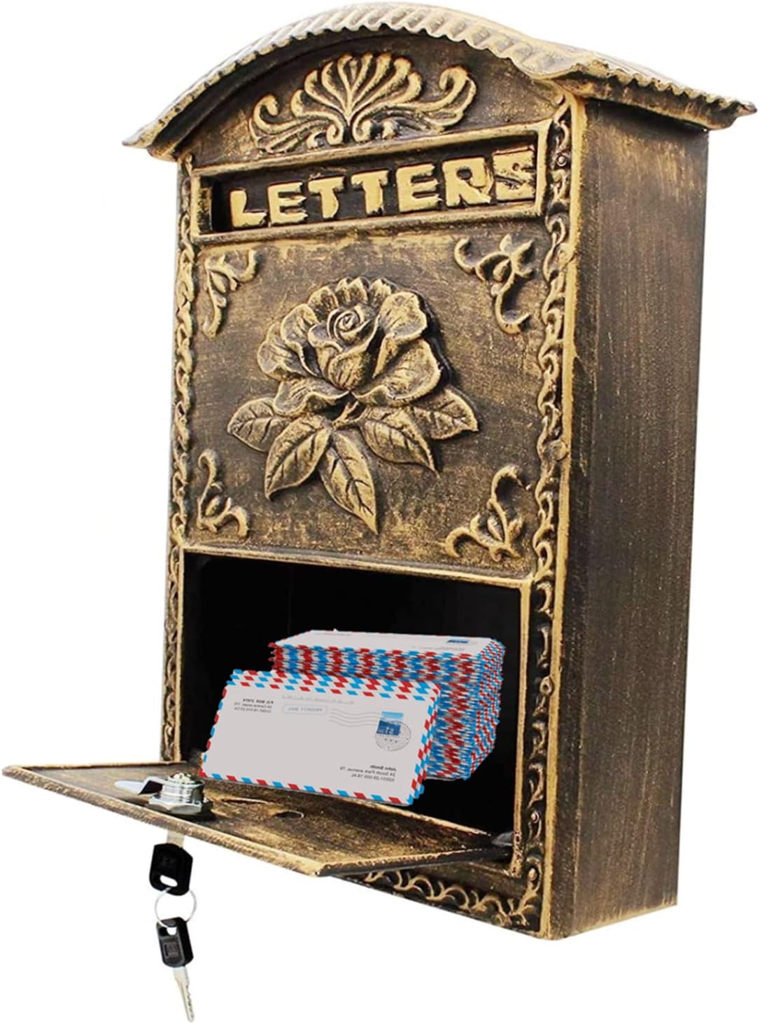 Nisorpa Wall Mounted Letterboxes Vintage Stely Post Box Outside ...