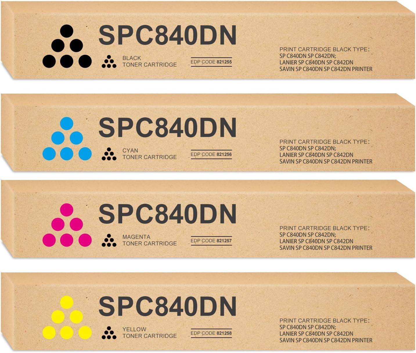 Amazon.com: BUEGOO SPC840dn Toner Cartridge Replacement for SP C840 ...