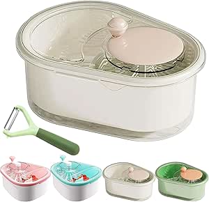 Amazon.com: Fruit Cleaner Spinner, Portable Fruit Scrubber with Lid ...