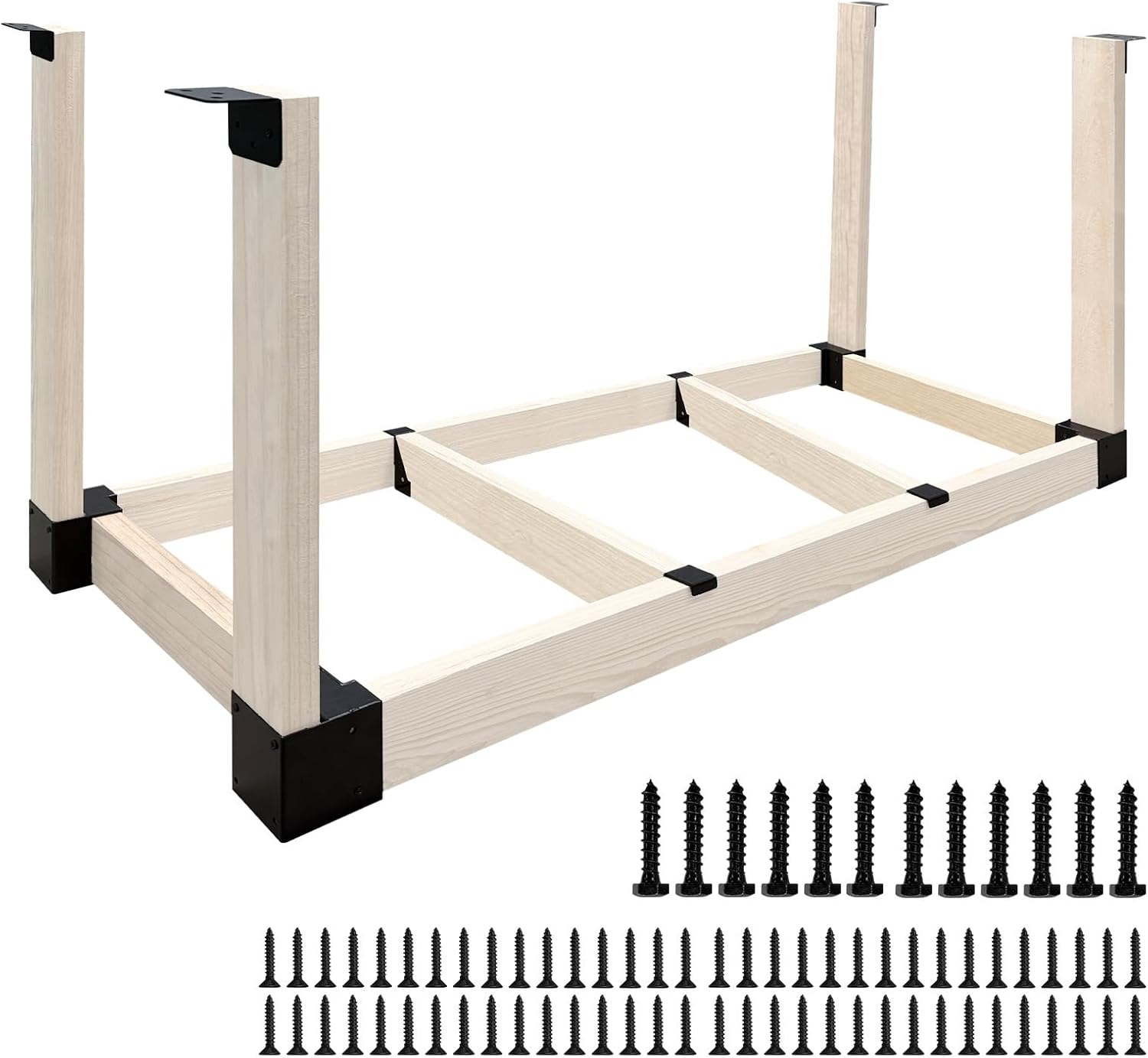 Amazon.com: Rasugarlary 2x4 Brackets Kit for DIY Overhead Garage ...