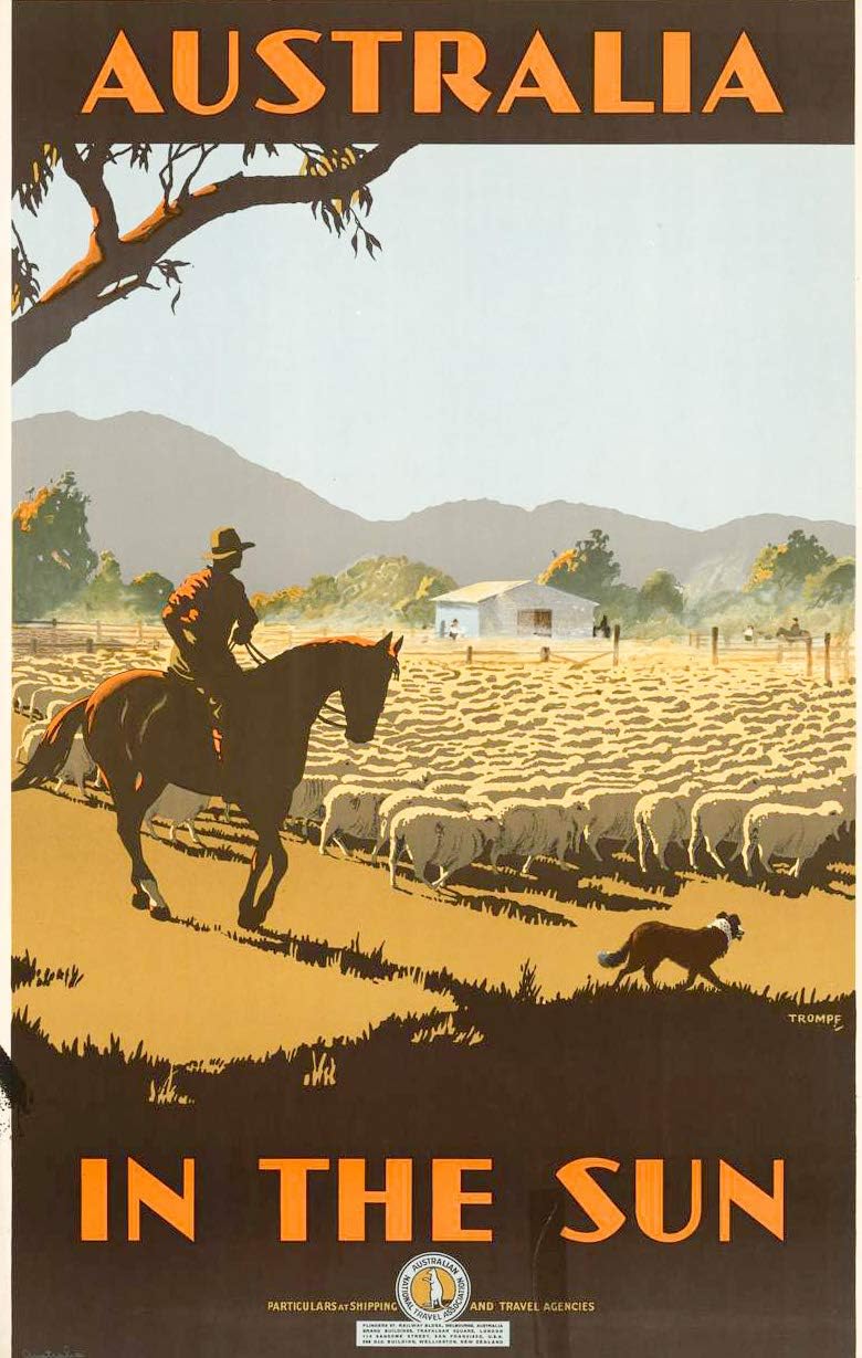 Amazon.com: Historic Poster - Australia in The Sun Particulars at ...