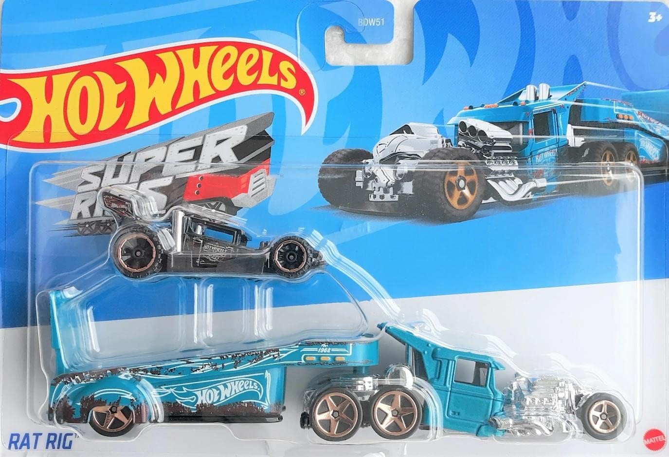 Amazon.com: Hot Wheels Super Rigs Rat Rig : Toys & Games