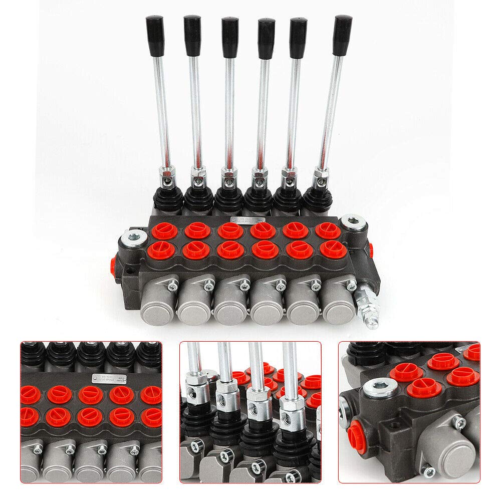 Tractors Loaders Heavy Duty 6 Spool Hydraulic Directional Control Valve ...