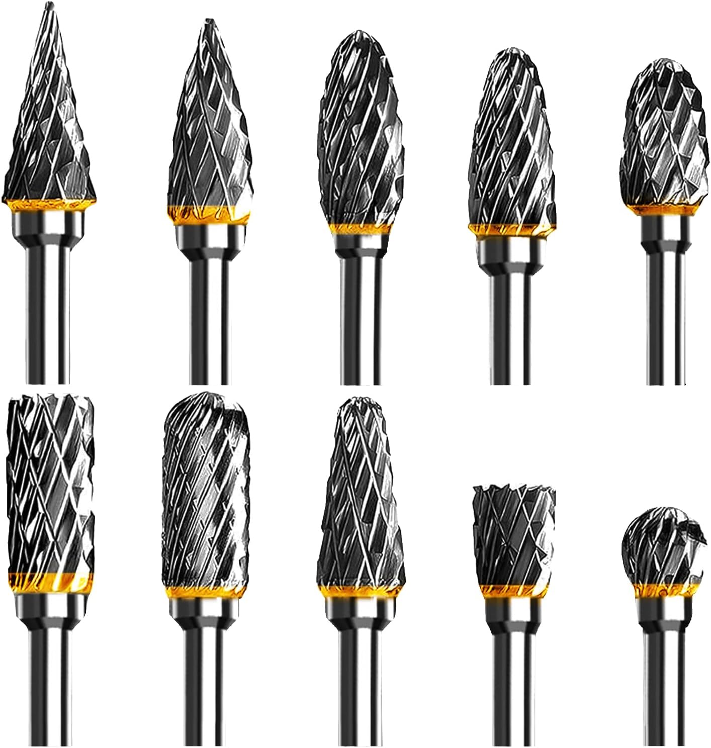 20pcs Fraise Carbure, Ensemble de Fraises Rotatives en Acier au ...