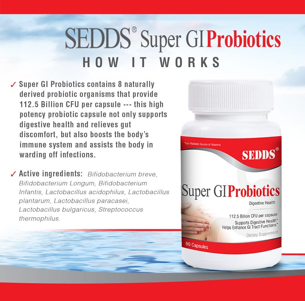 Super GI Probiotics soporta la salud digestiva & Alivia Distress ...