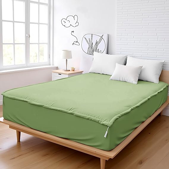 Amazon.com: Zip On Sheets Twin Zipper Fitted Sheets 39X75 - Includes 2 ...