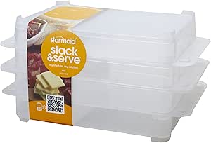 Amazon.com: Starmaid Stack and Serve Deli Food Storage Container, Clear ...