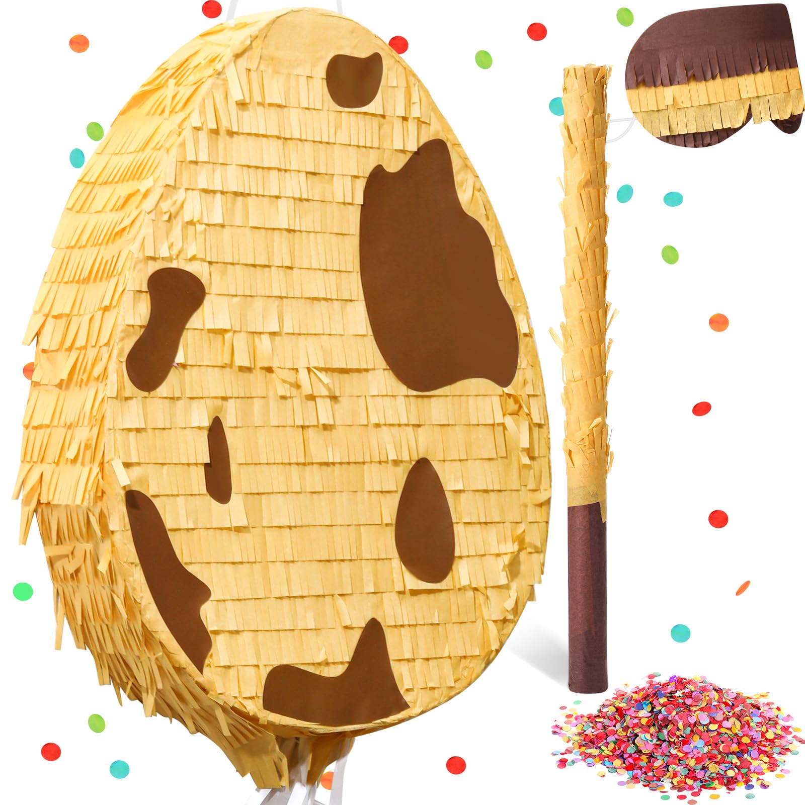 Amazon.com: Lenwen Dinosaur Egg Piñata 16 x 12 x 3 in Pull String ...