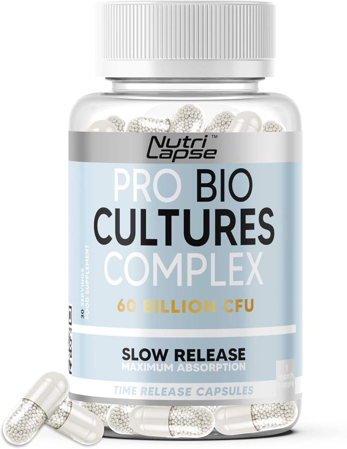 Bio Culture Probiotics Complex, 60 Billion CFU, Advanced Granular ...