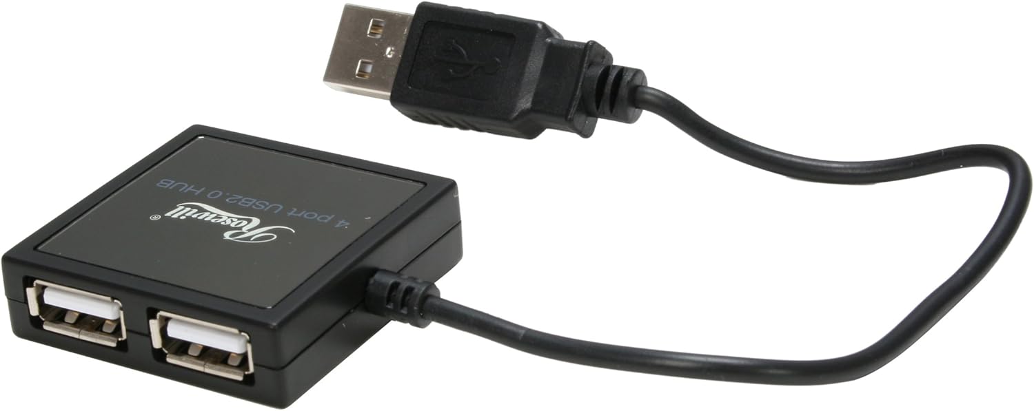 Amazon.com: Rosewill USB Hub with 4 Port USB 2.0 USB Data Hub Model RHB ...