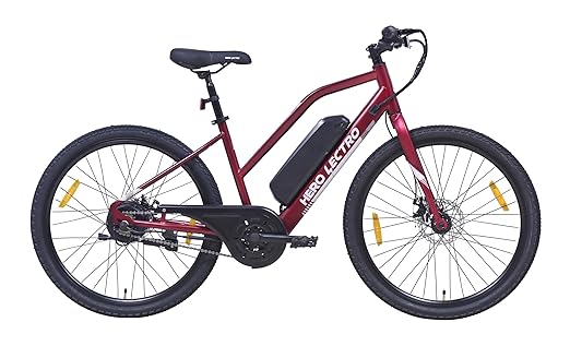 Hero Lectro H4 26T Single Speed Electric Cycle for Men | 250W Motor ...