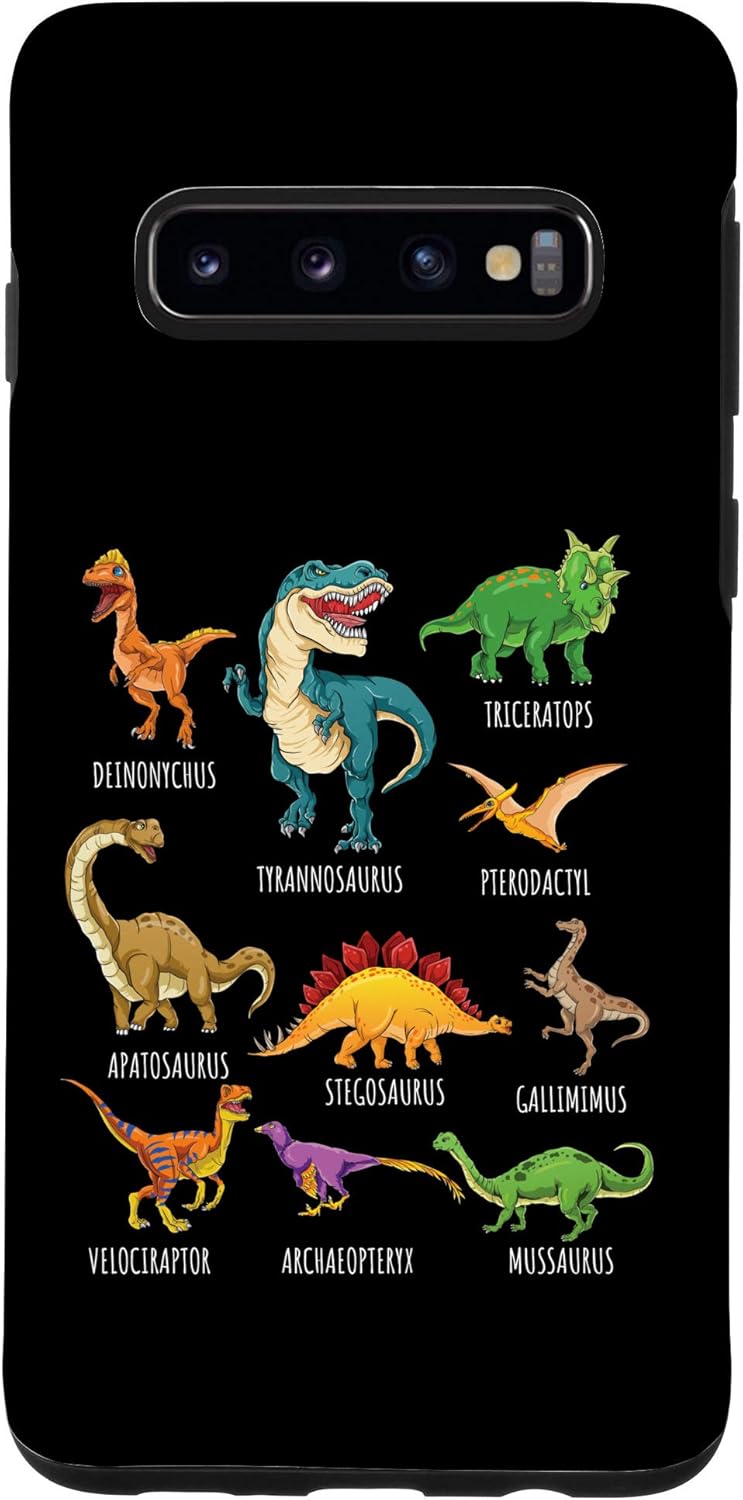 Amazon.com: Galaxy S10 Types Of Dinosaurs Graphics Dino Identification ...