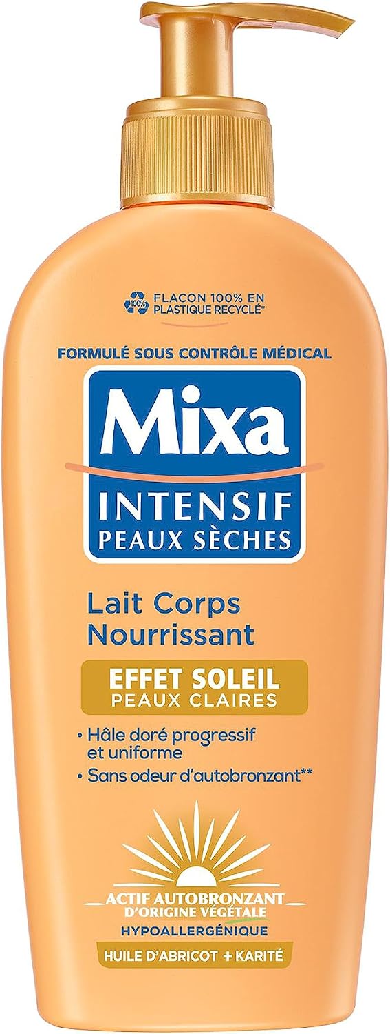 Mixa Intensif Peaux Sèches - Lait Corps Nourrissant Effet Soleil ...
