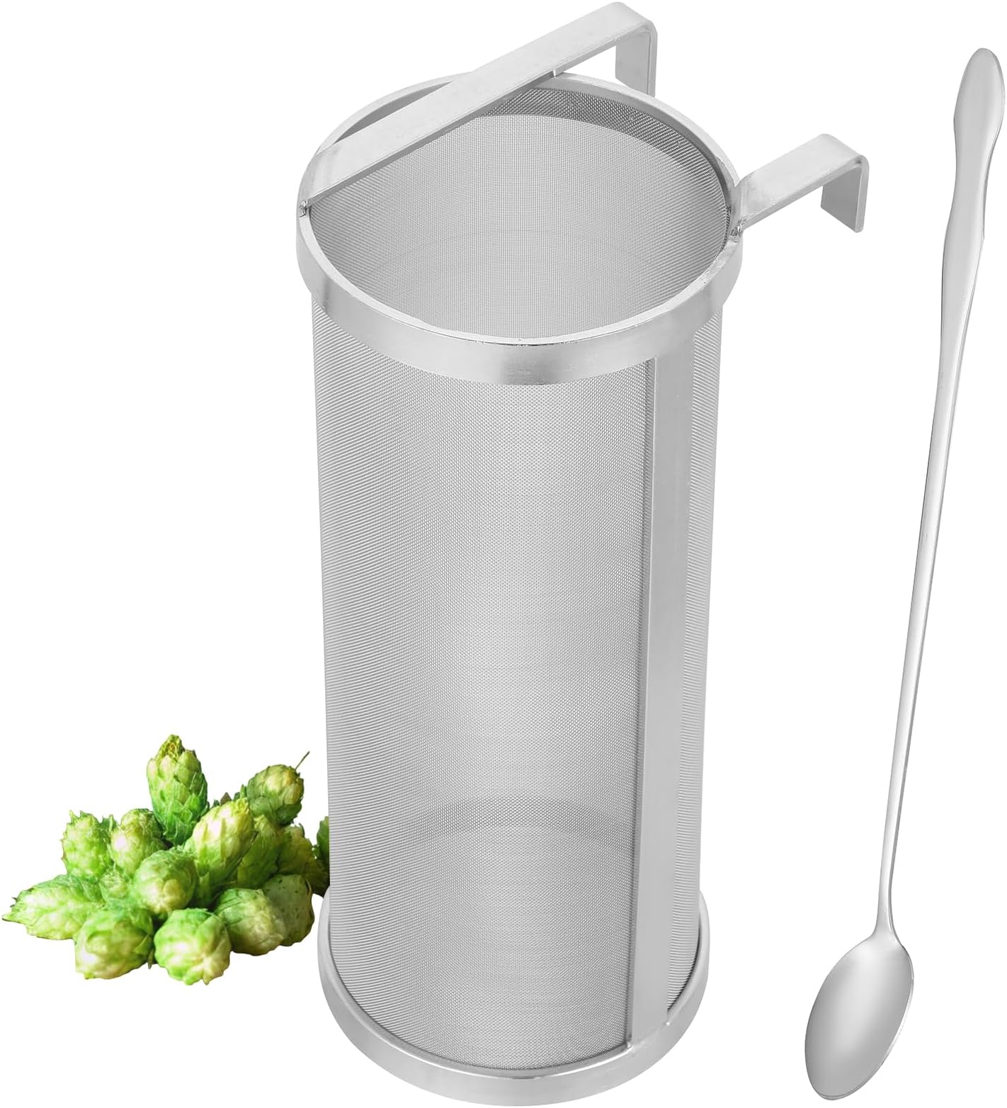 Amazon.com: AMGSH Hop Filter 4 X 10 inch, Hop Spider 300 Micron Mesh Stainless Steel Hop ...