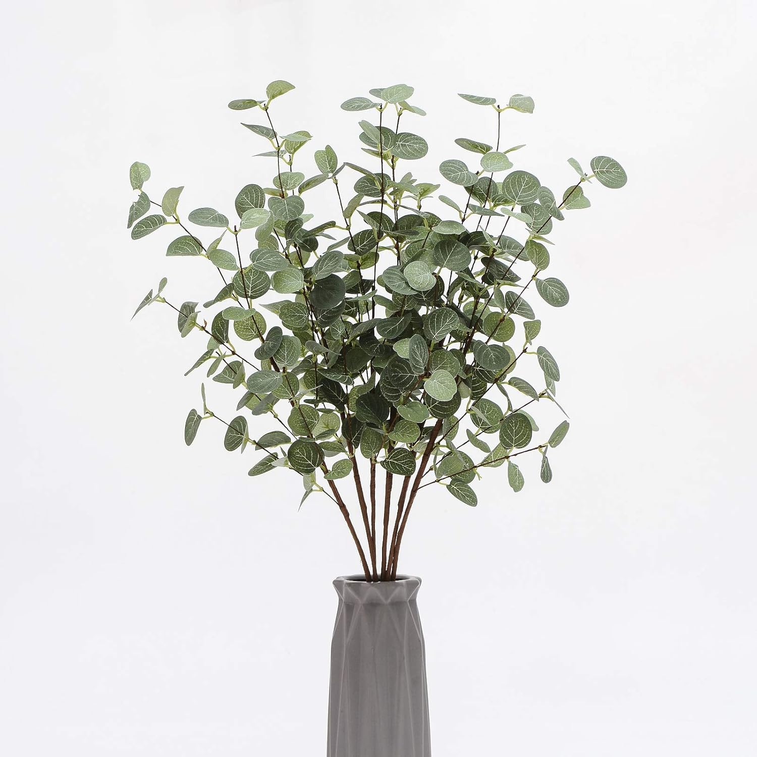 Amazon.com: Artificial Greenery Stems 6 Pcs Eucalyptus Leaves Branches ...
